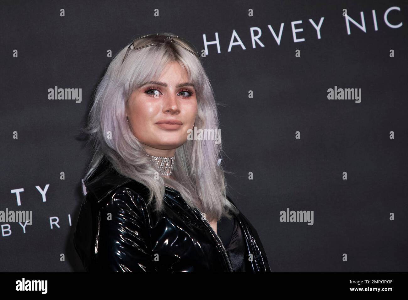 Cassyette poses for photographers upon arrival at the Fenty Beauty by ...
