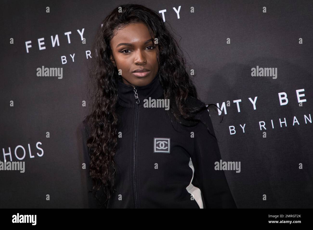 Leonie Anderson poses for photographers upon arrival at the Fenty ...