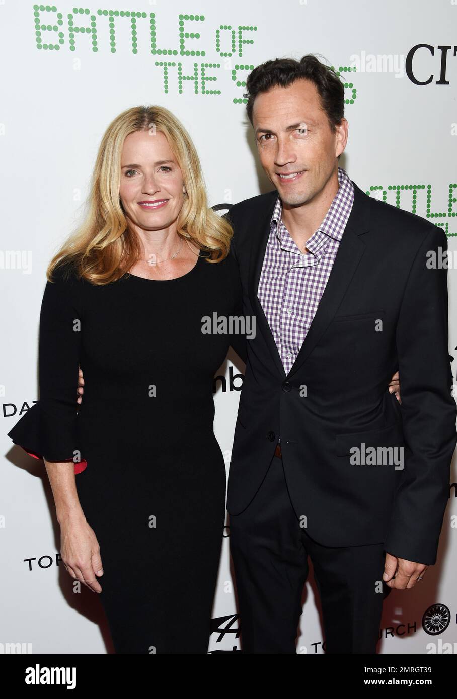 Actress Elisabeth Shue, left, and her brother Andrew Shue attend a ...