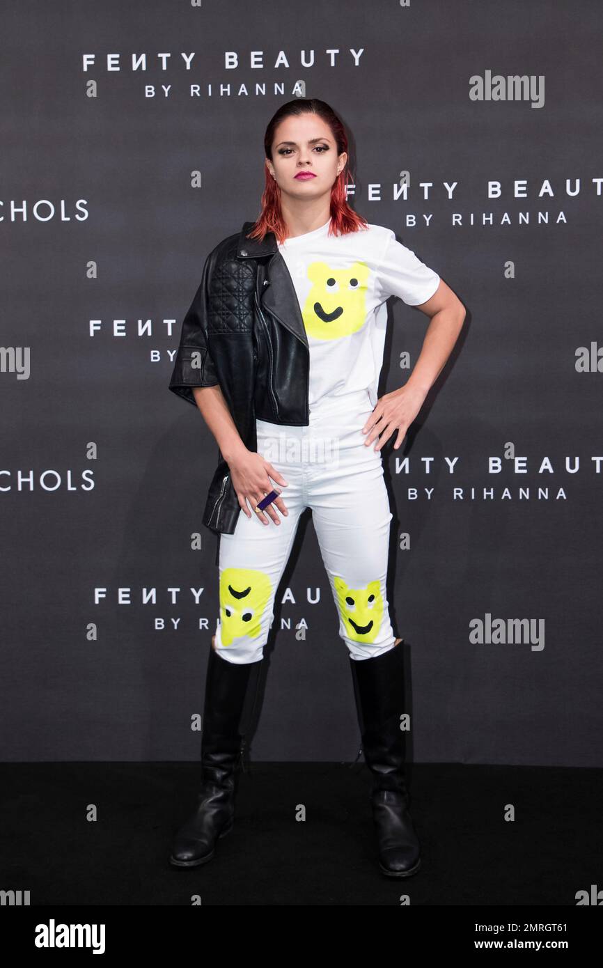 Bip Ling poses for photographers upon arrival at the Fenty Beauty by ...