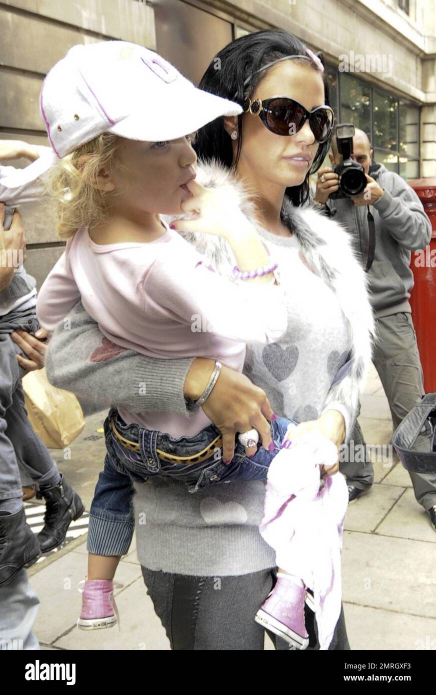 Katie Price (aka Jordan) arrives at BBC Radio 2 for a publicity ...