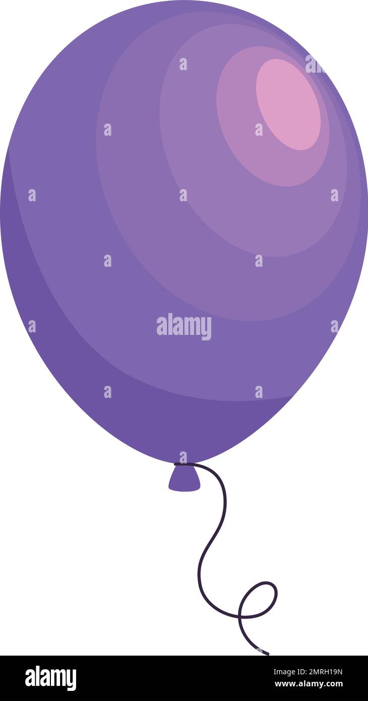 purple balloon helium floating Stock Vector Image & Art - Alamy
