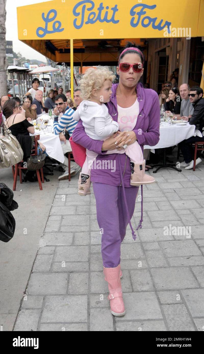 Katie Price, husband Peter Andre and kids leave Sunset Plaza after ...