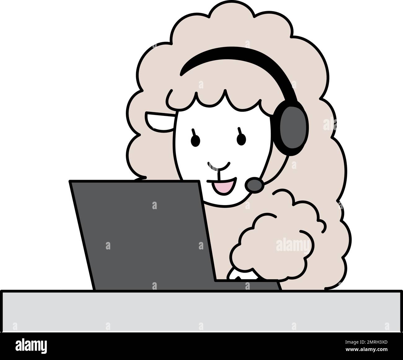 Telephone sheep Stock Vector Images - Alamy