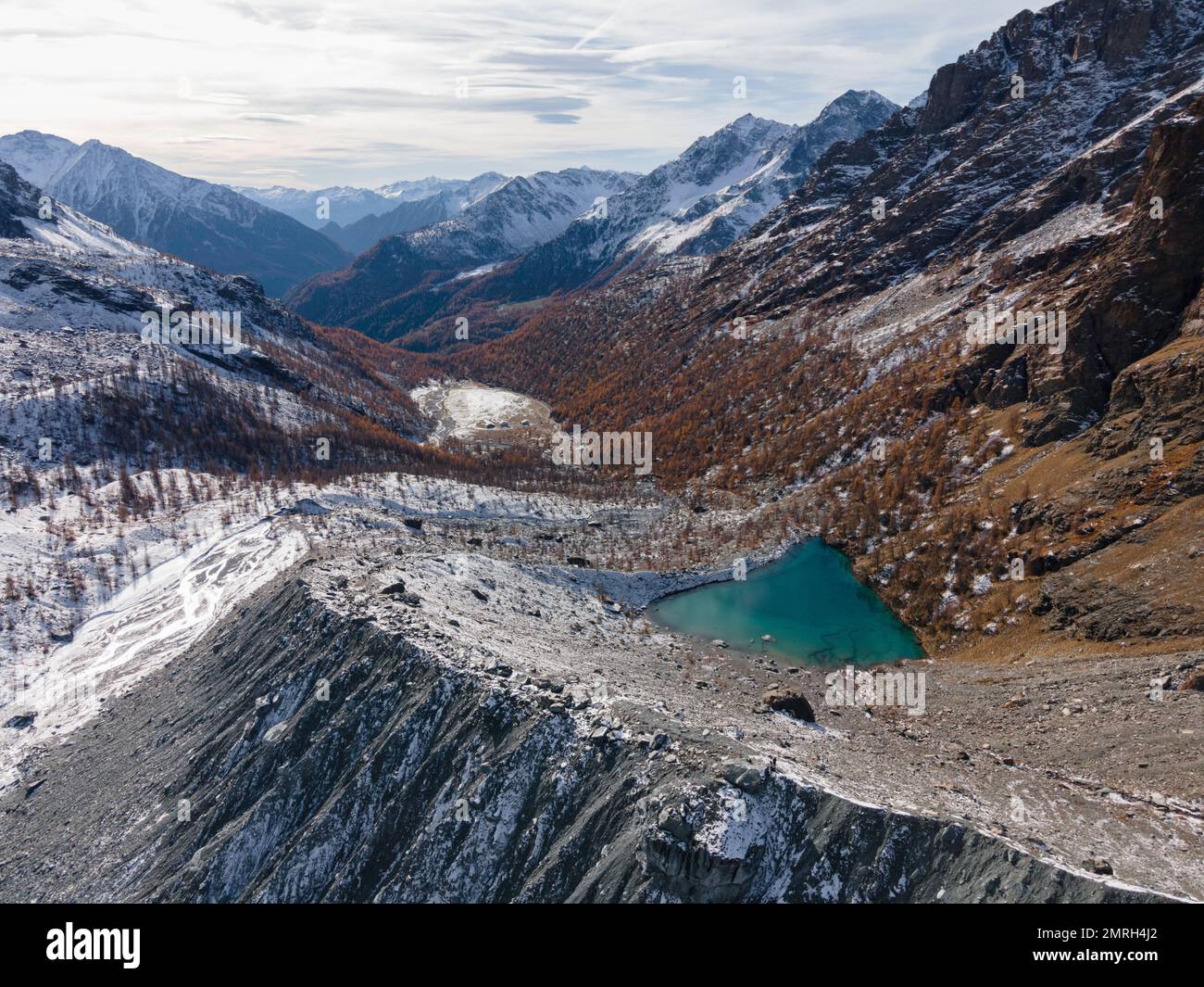Blue lake of ayas hi-res stock photography and images - Alamy