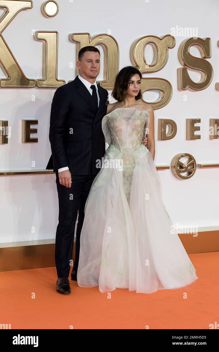 Actor Channing Tatum and Partner Jenna Dewan Tatum pose for ...