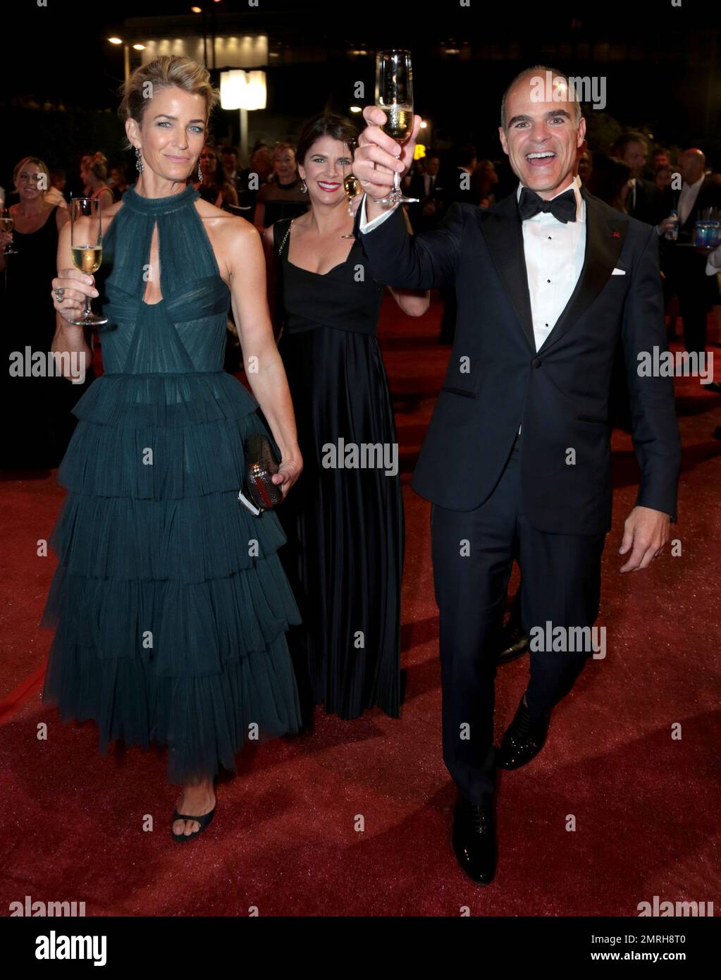 Karyn Kelly, left, and Michael Kelly attend the Governors Ball for the ...
