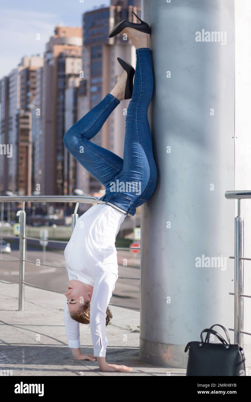 beautiful slender woman business manager or lawyer or politician or ...