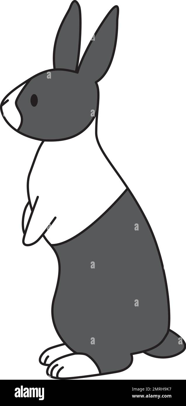 Dutch rabbit isolated Stock Vector Images - Alamy