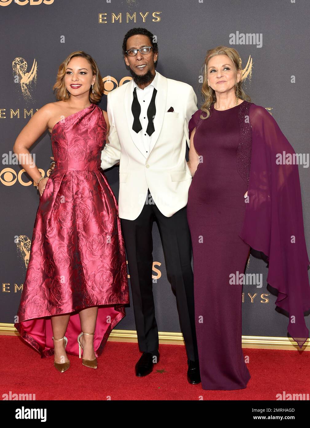 Jasmine Cephas Jones, from left, Ron Cephas Jones and Kim Lesley arrive ...