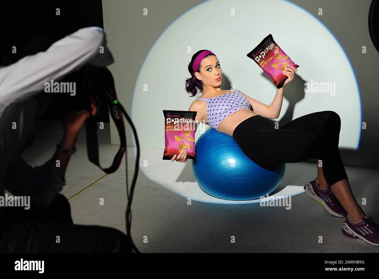 Katy Perry shoots a new ad campaign for Popchips. Perry was revealed ...