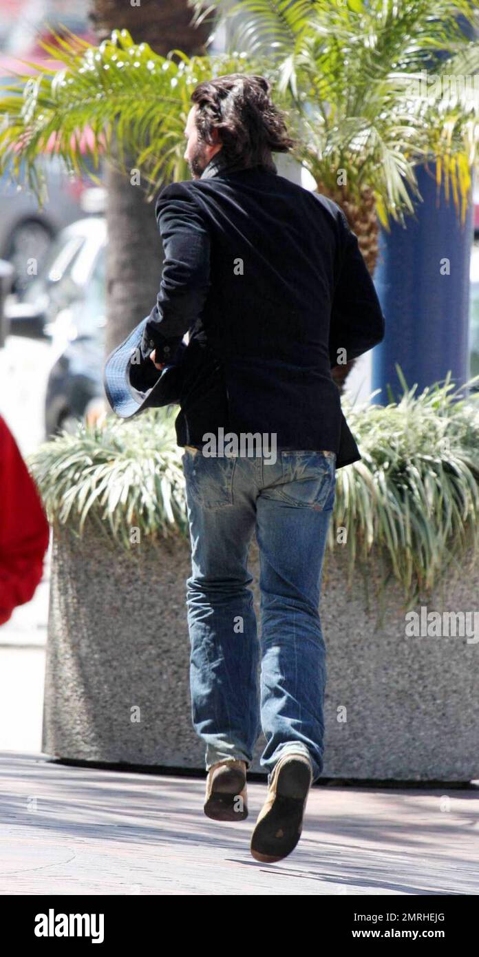 Exclusive!! A smiling Keanu Reeves and buddy Adrien Brody are seen out ...