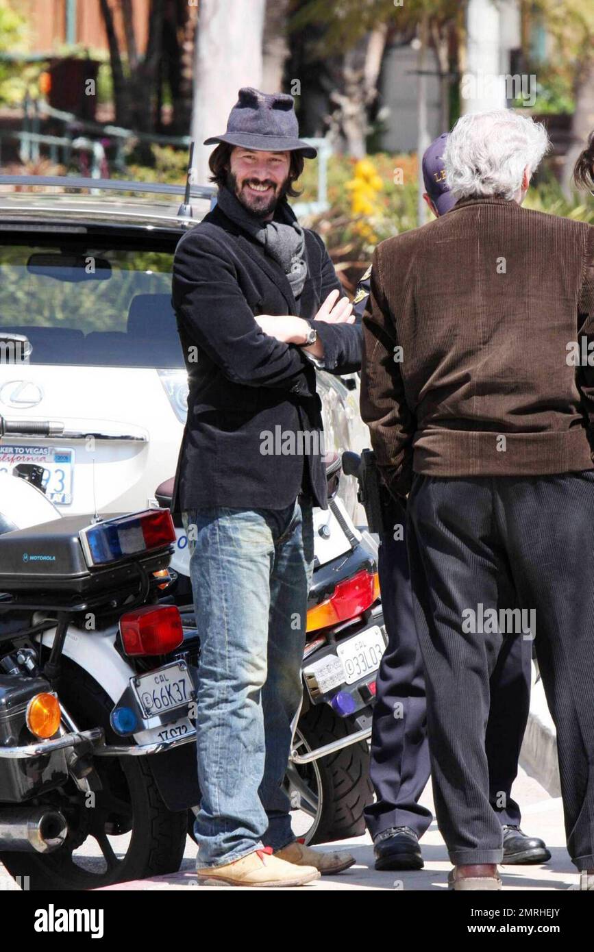 Exclusive!! A smiling Keanu Reeves and buddy Adrien Brody are seen out ...
