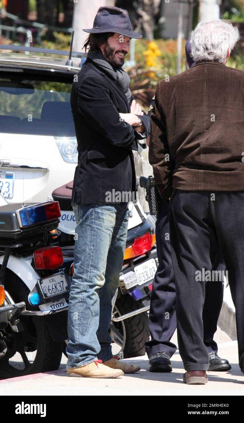 Exclusive!! A smiling Keanu Reeves and buddy Adrien Brody are seen out ...