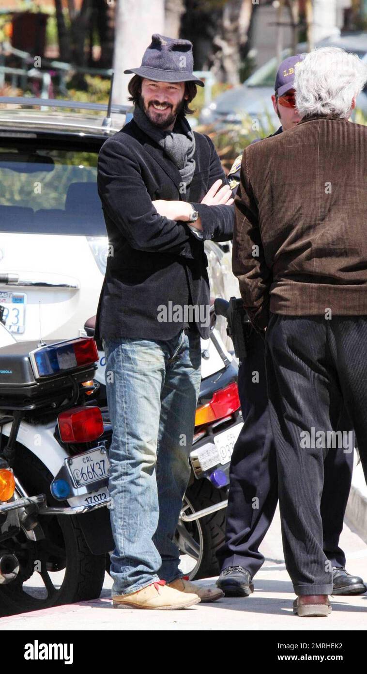 Exclusive!! A smiling Keanu Reeves and buddy Adrien Brody are seen out ...