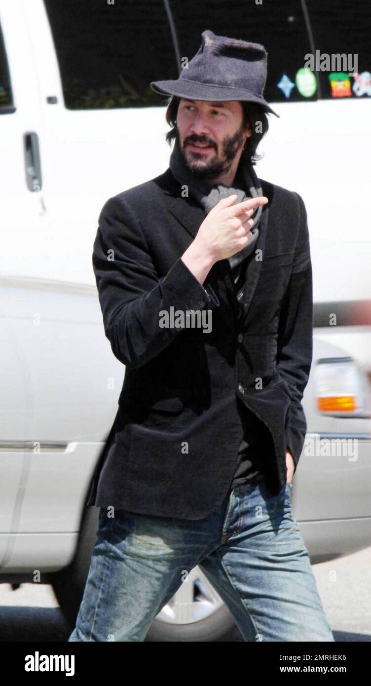 Exclusive!! A smiling Keanu Reeves and buddy Adrien Brody are seen out ...