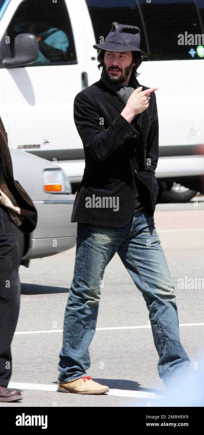 Exclusive!! A smiling Keanu Reeves and buddy Adrien Brody are seen out ...