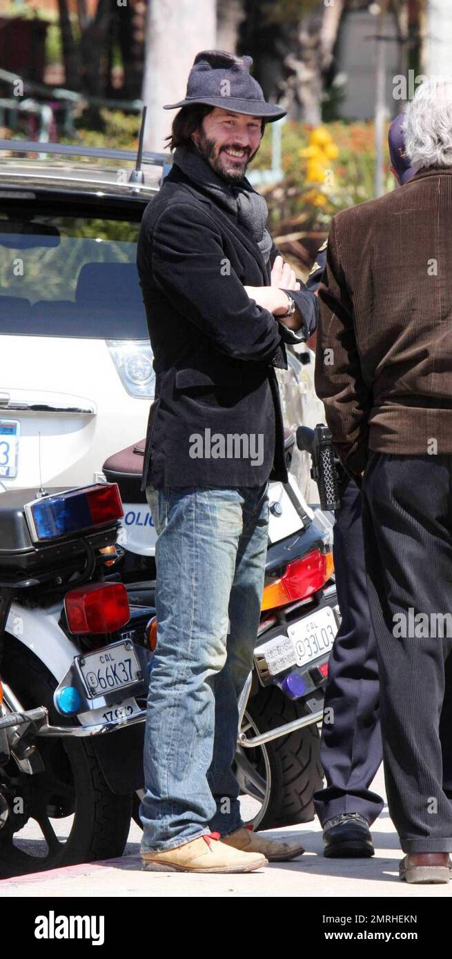 Exclusive!! A smiling Keanu Reeves and buddy Adrien Brody are seen out ...