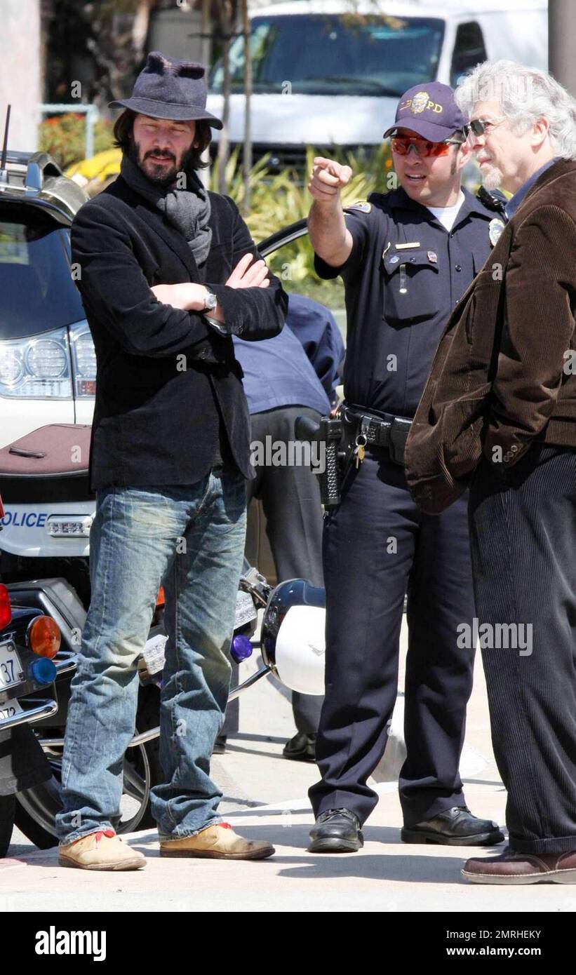 Exclusive!! A smiling Keanu Reeves and buddy Adrien Brody are seen out ...