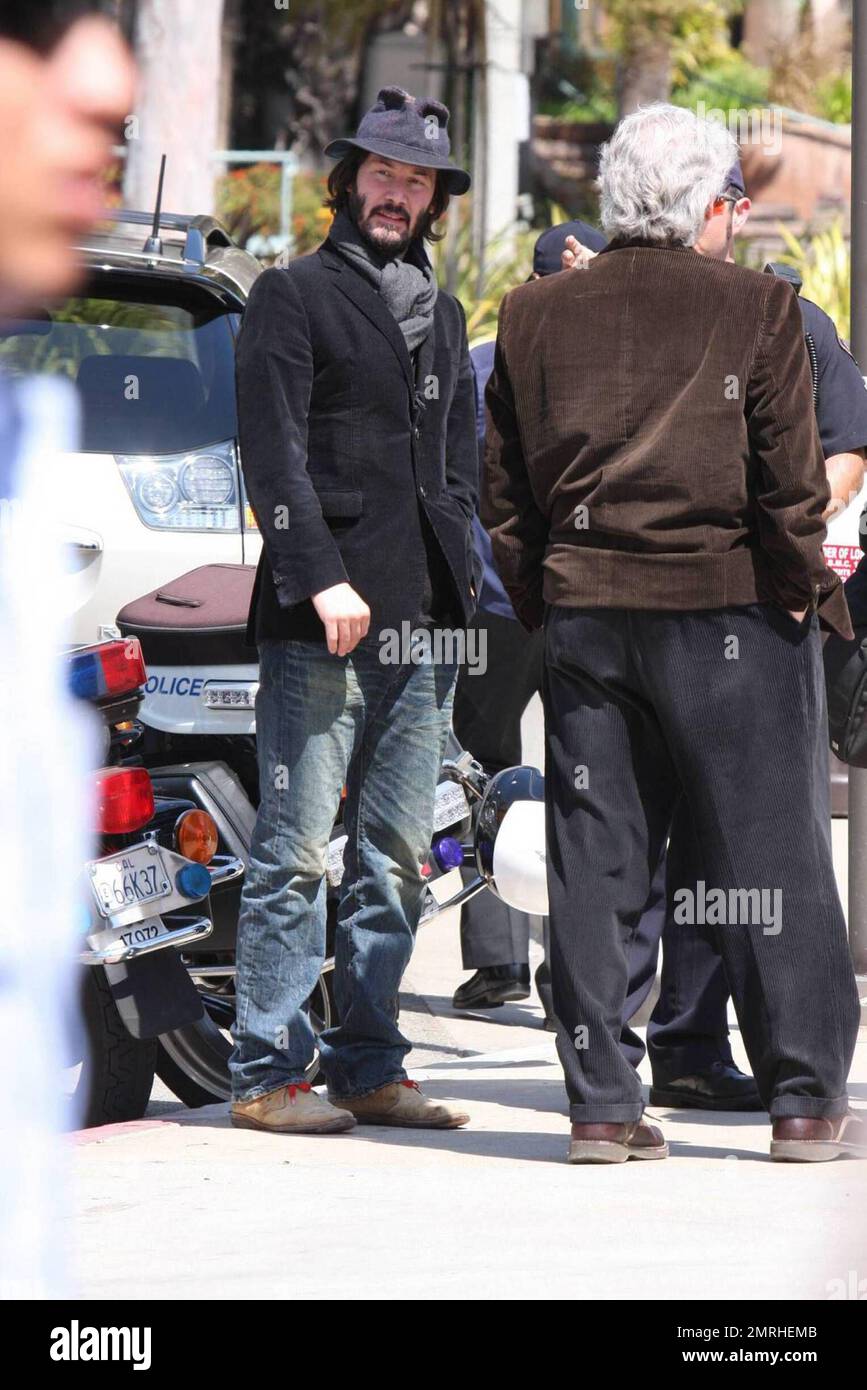 Exclusive!! A smiling Keanu Reeves and buddy Adrien Brody are seen out ...