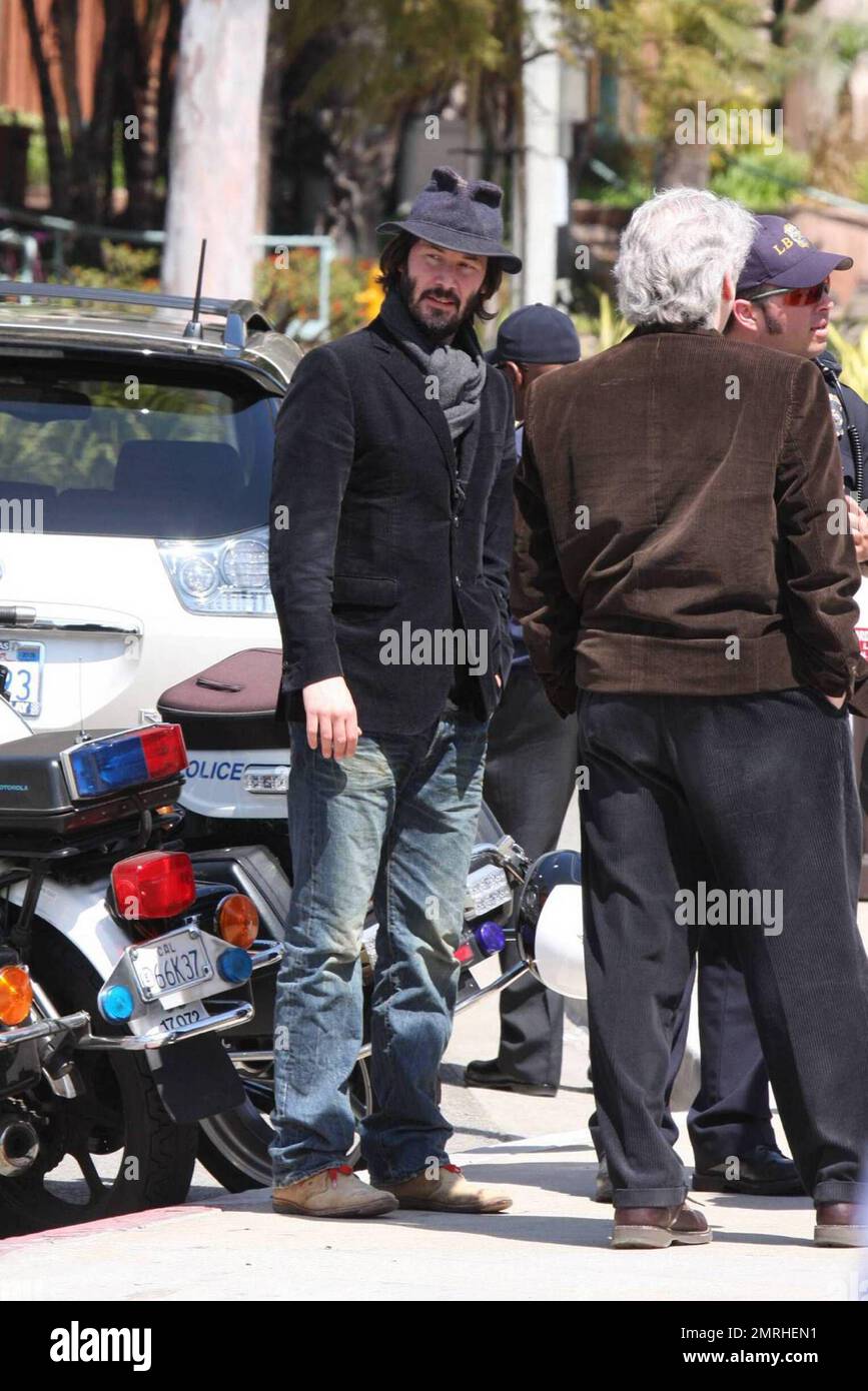 Exclusive!! A smiling Keanu Reeves and buddy Adrien Brody are seen out ...
