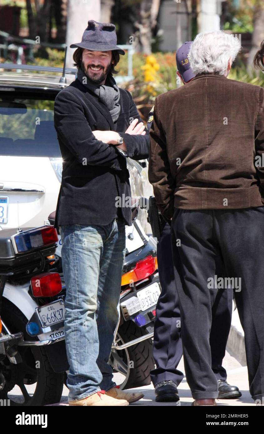 Exclusive!! A smiling Keanu Reeves and buddy Adrien Brody are seen out ...