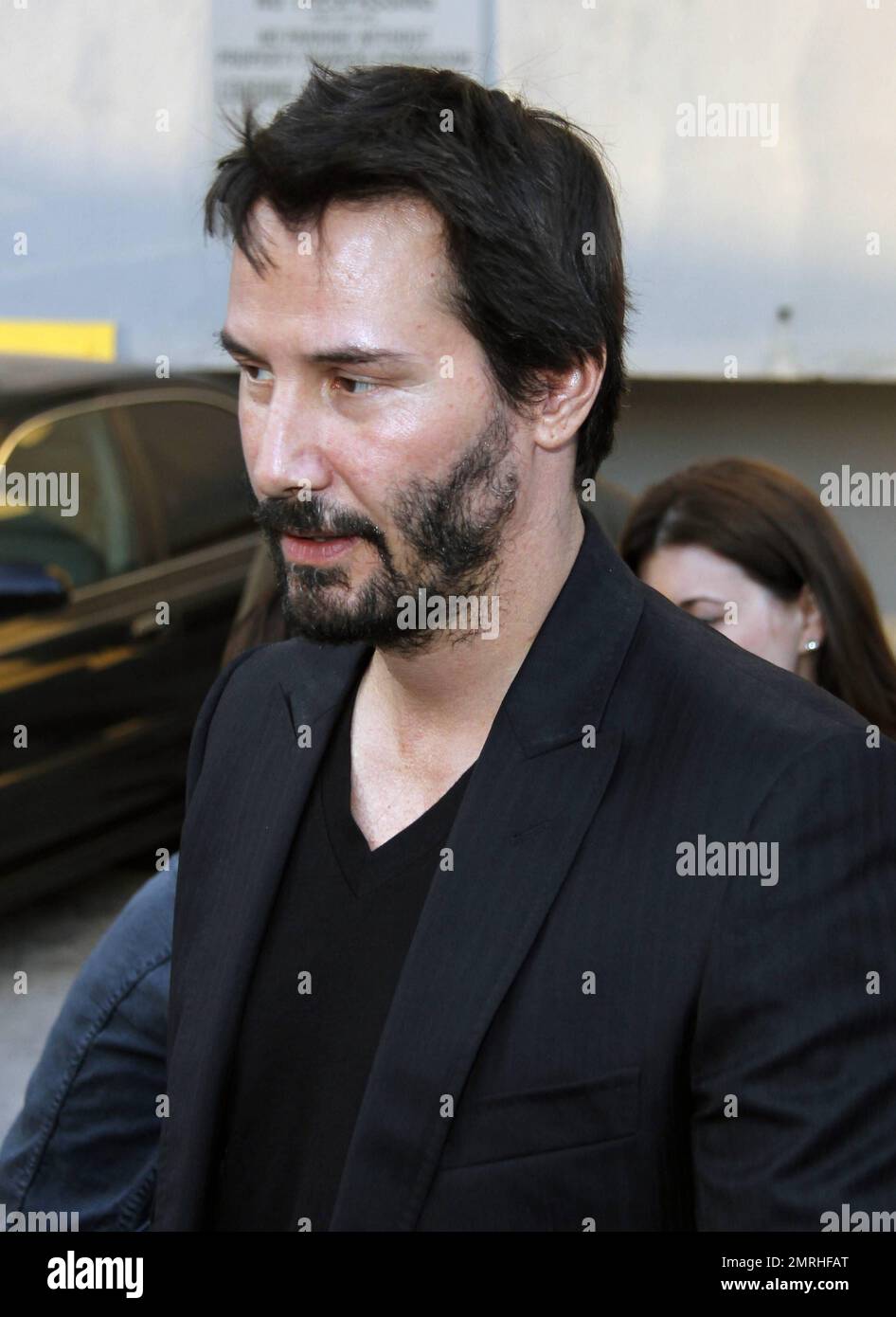 EXCLUSIVE!! Keanu Reeves signs autographs and chats with fans outside ...