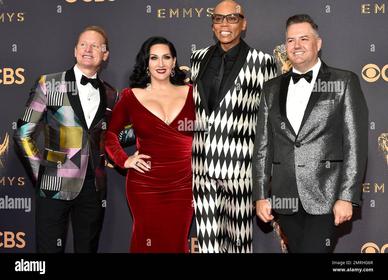 Carson Kressley, from left, Michelle Visage, RuPaul, and Ross Mathews ...
