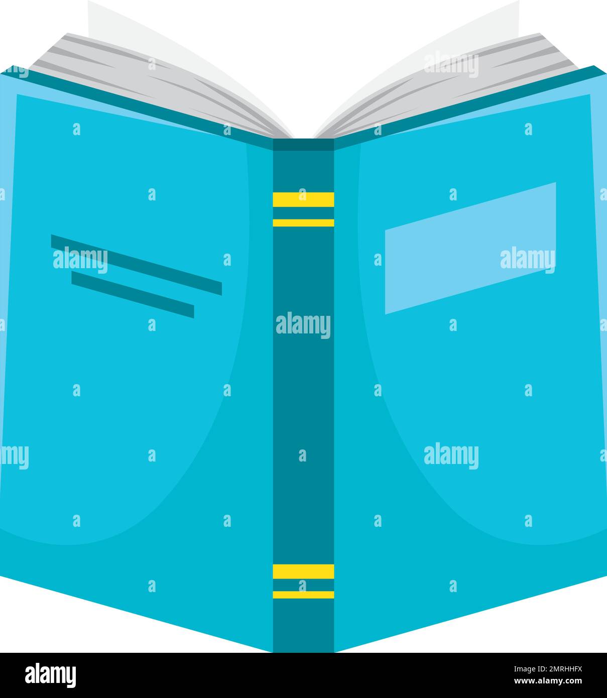 blue open text book Stock Vector Image & Art - Alamy