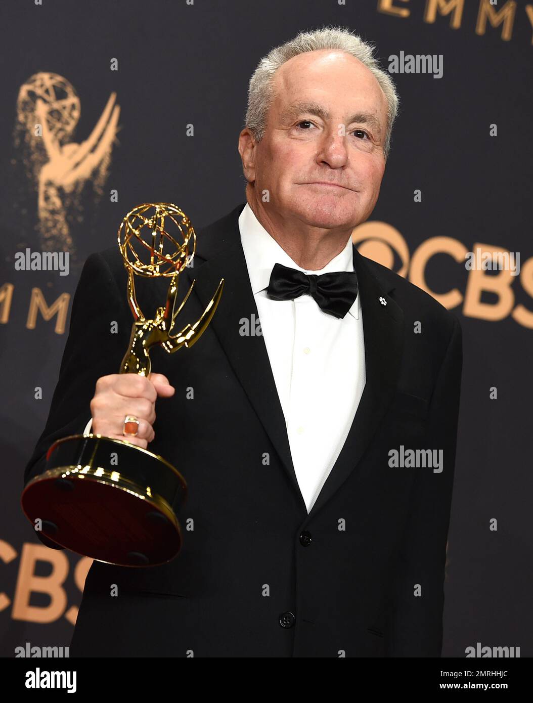 Lorne Michaels poses in the press room with the award for outstanding ...