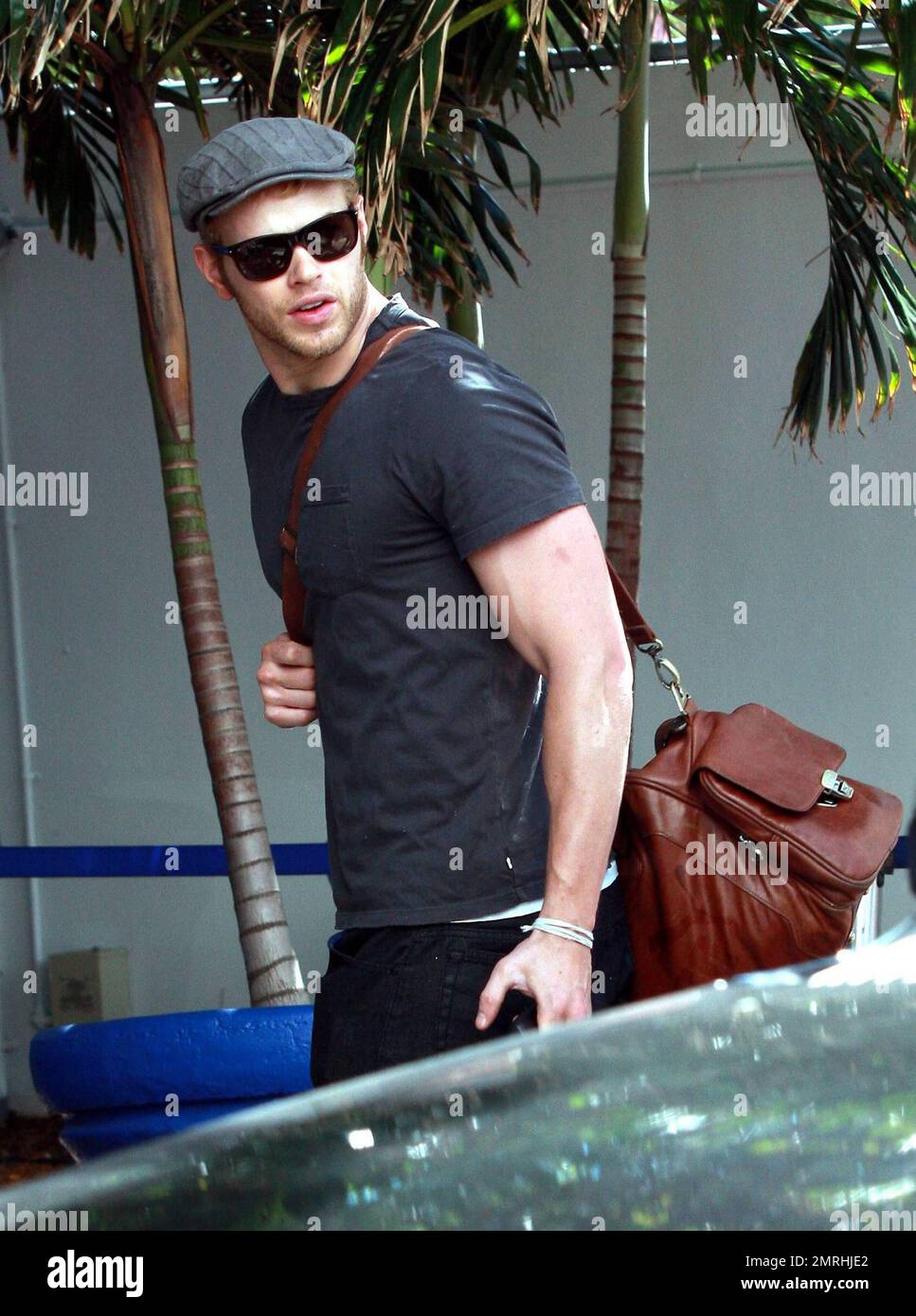EXCLUSIVE!! Kellan Lutz and AnnaLynne McCord leaving the Shore Club ...