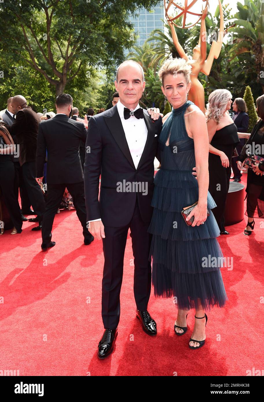 EXCLUSIVE - Michael Kelly, left, and Karyn Kelly arrive at the 69th ...