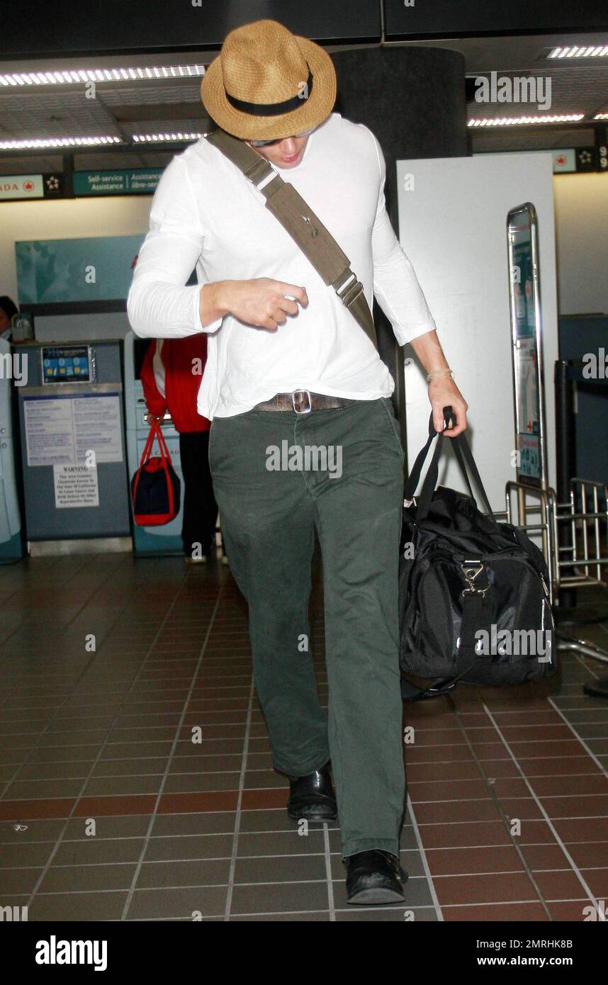EXCLUSIVE!! Actor Kellan Lutz of the famed "Twilight" films arrives at ...