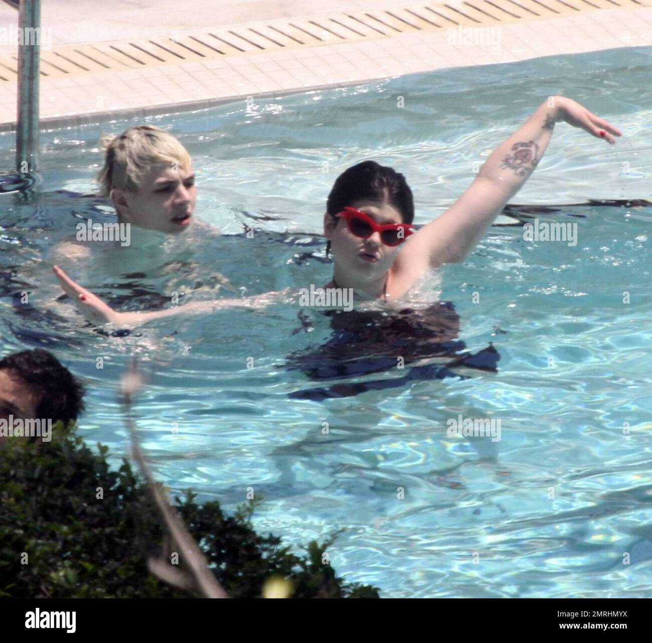 Kelly Osbourne and Luke Worrell make a splash in Miami. The couple ...