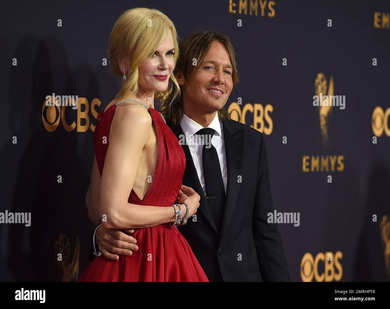 Nicole Kidman, left, and Keith Urban arrive at the 69th Primetime Emmy ...