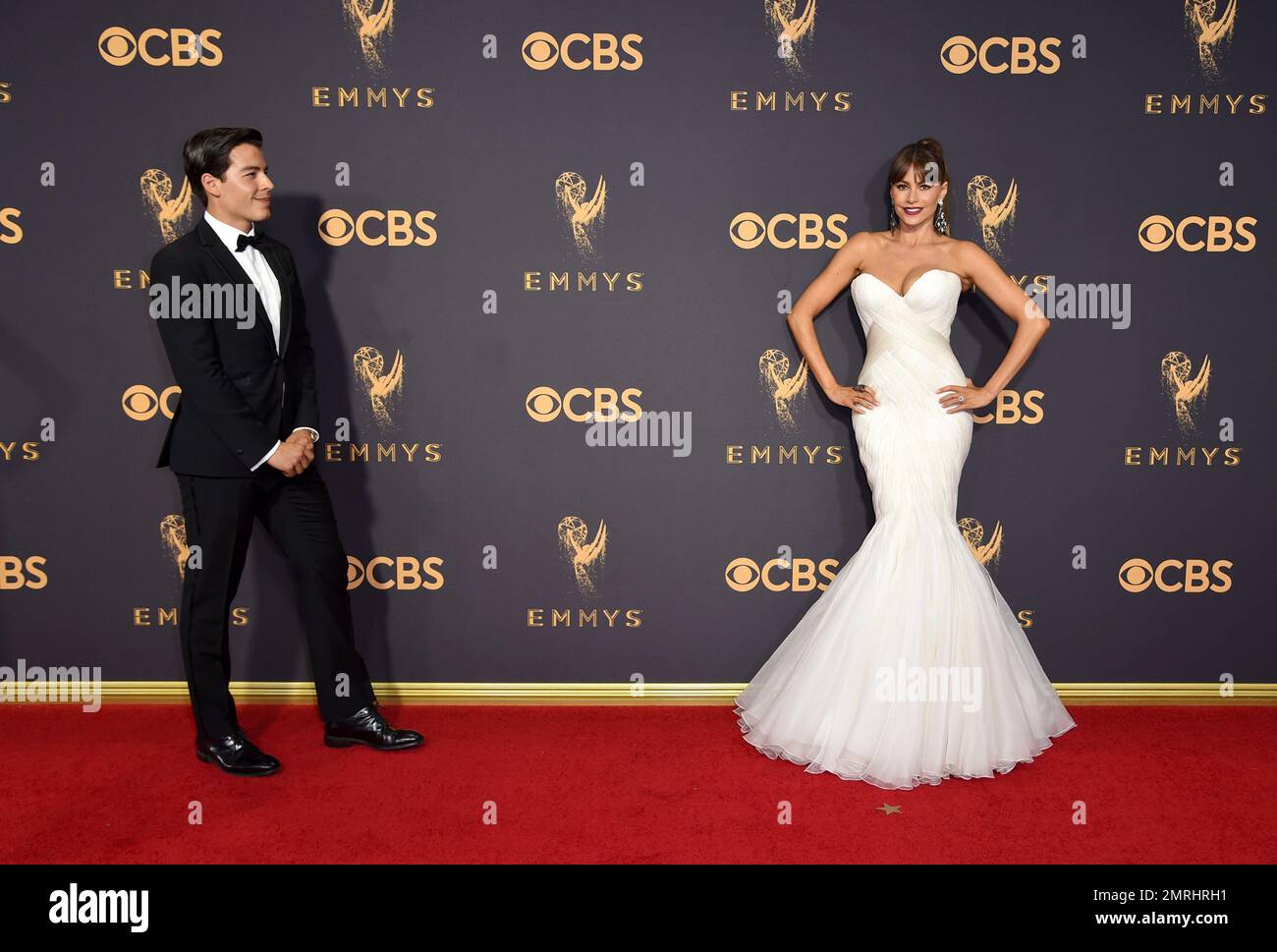 Manolo Gonzalez-Ripoll Vergara, left, and Sofía Vergara arrive at the ...