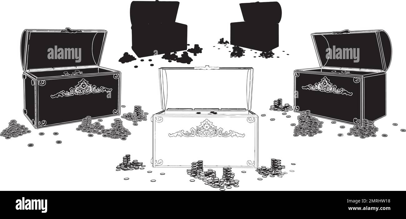 Treasure Chest Vector Stock Vector Image & Art - Alamy