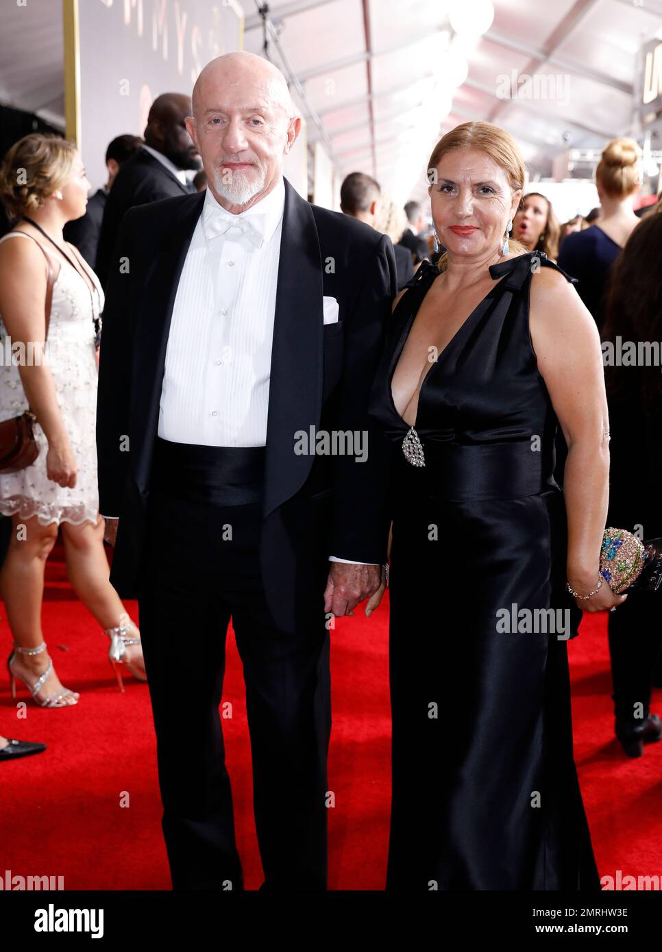 Jonathan Banks, left, and Gennera Banks arrive at the 69th Primetime ...