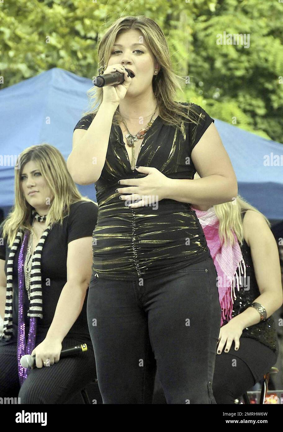 - Kelly Clarkson performs live on the Central Park Summer Stage as part ...