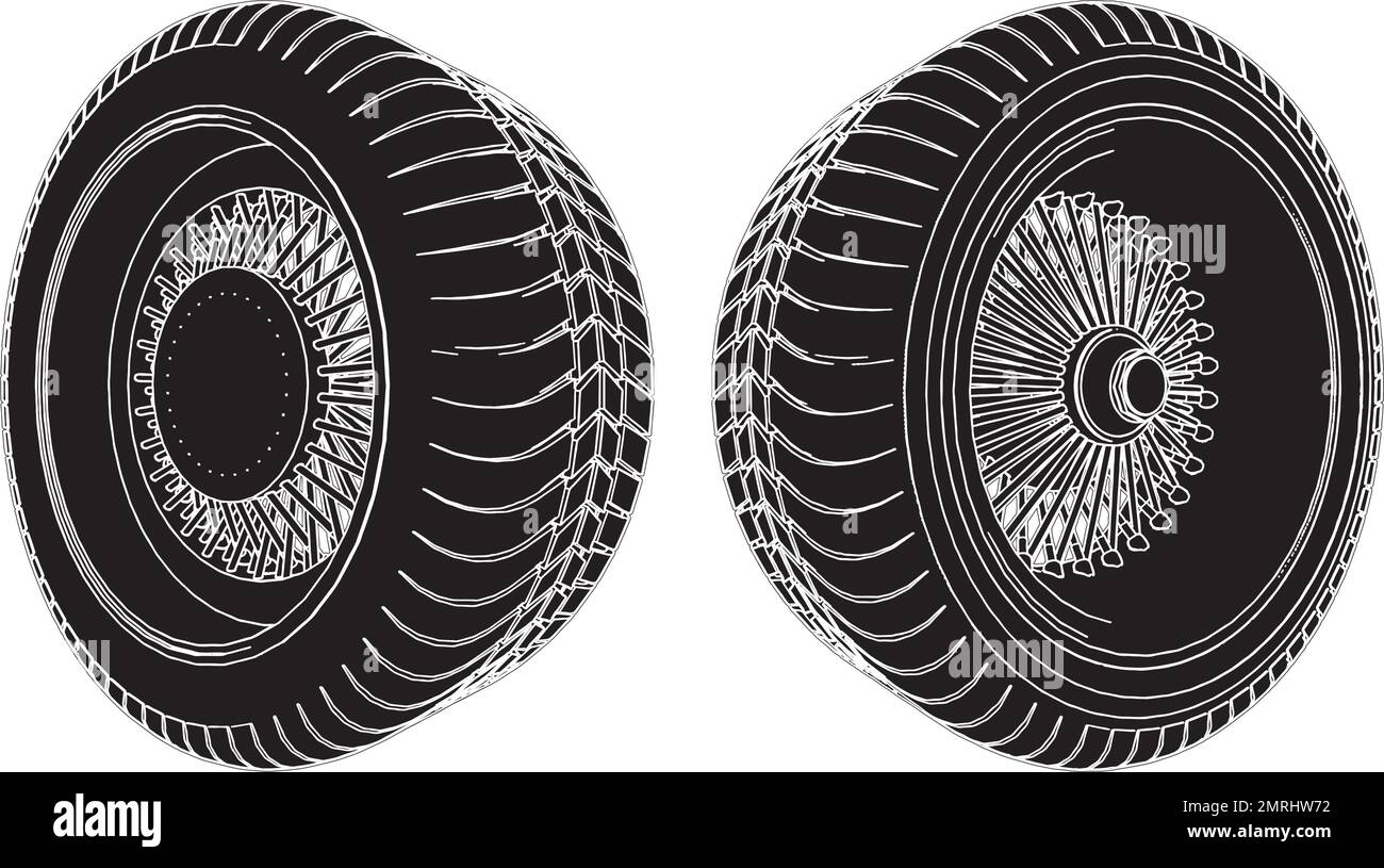 Car Wheel Tire Vector Stock Vector Image & Art - Alamy