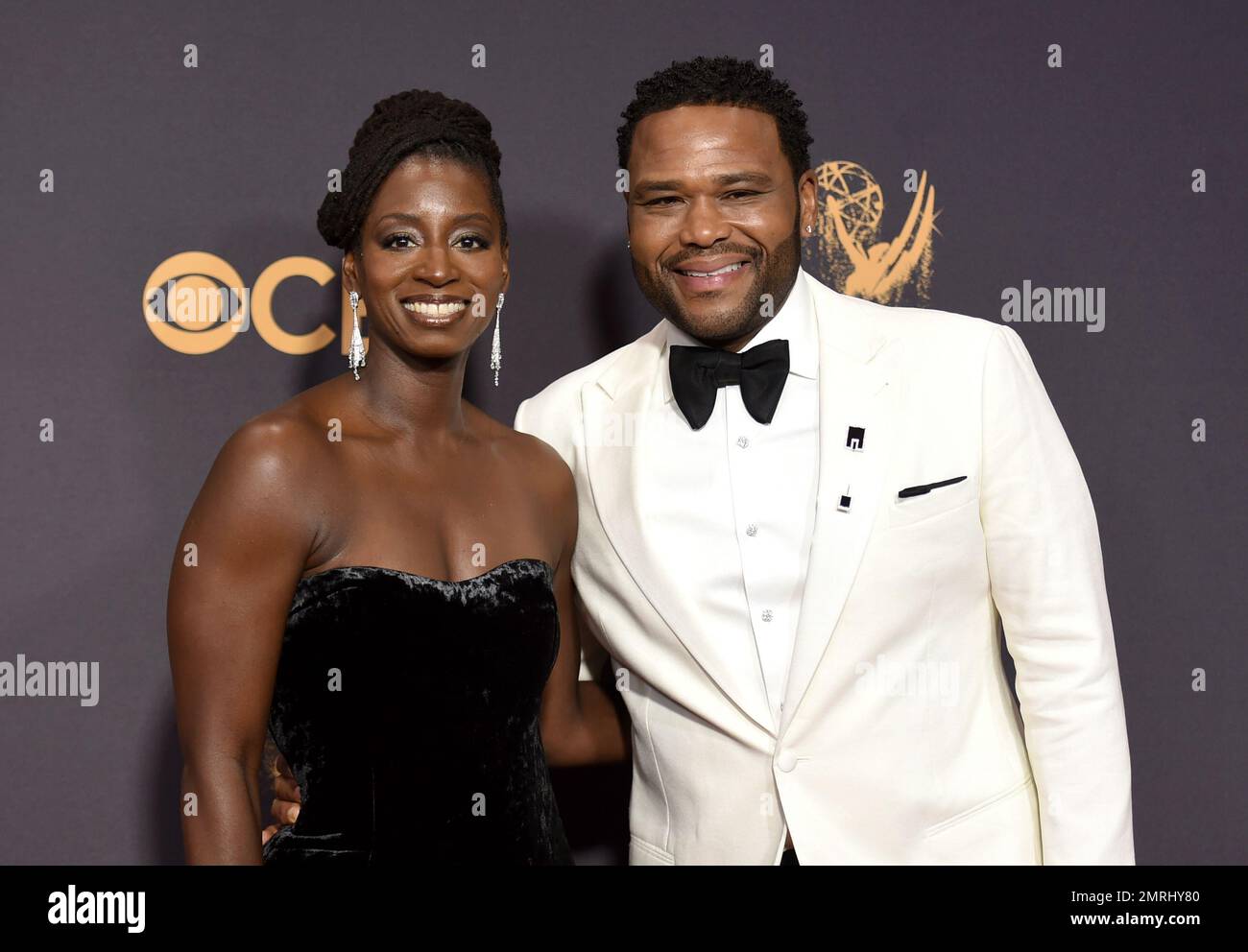 Alvina Stewart, left, and Anthony Anderson arrive at the 69th Primetime ...
