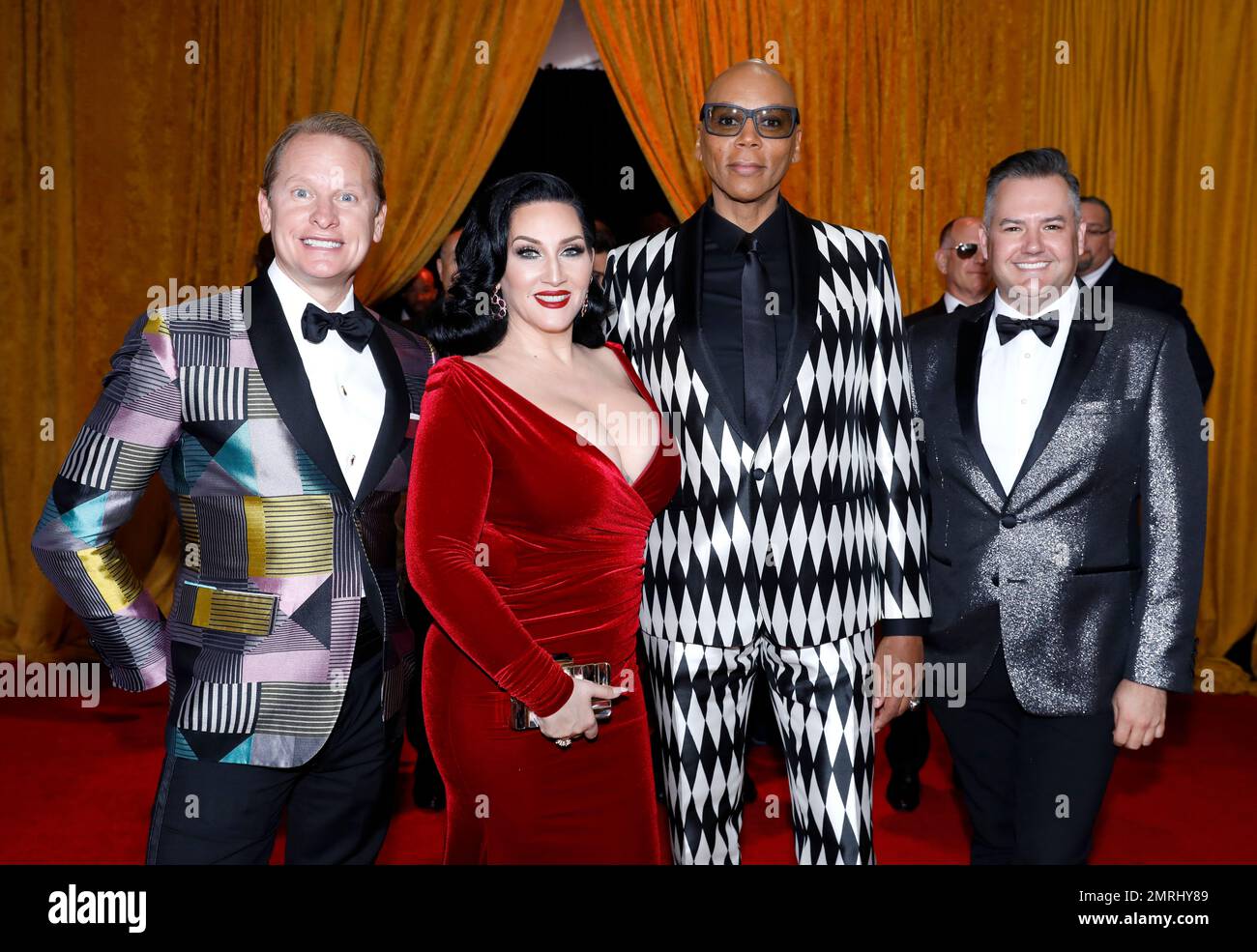 Carson Kressley, from left, Michelle Visage, Rupaul and Ross Mathews ...