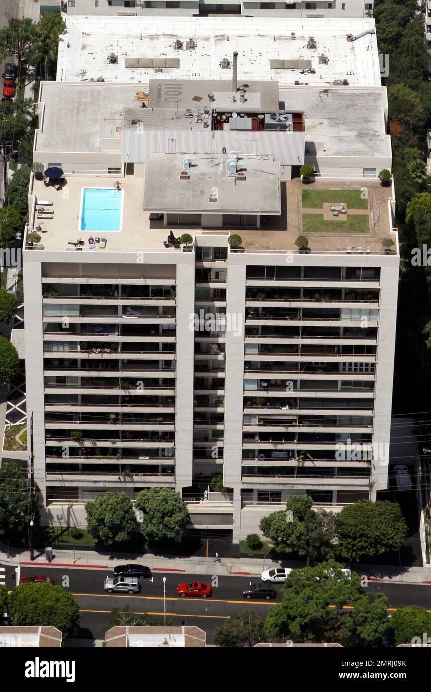 Aerial views of Kelly Osbourne's luxury condo building, which is the ...
