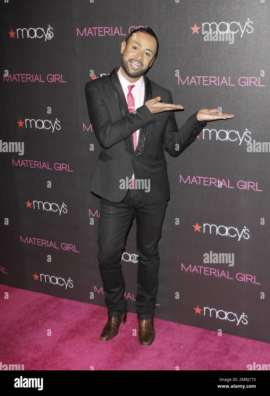 Decked out in some 'Material Girl' clothes including a light blue denim ...