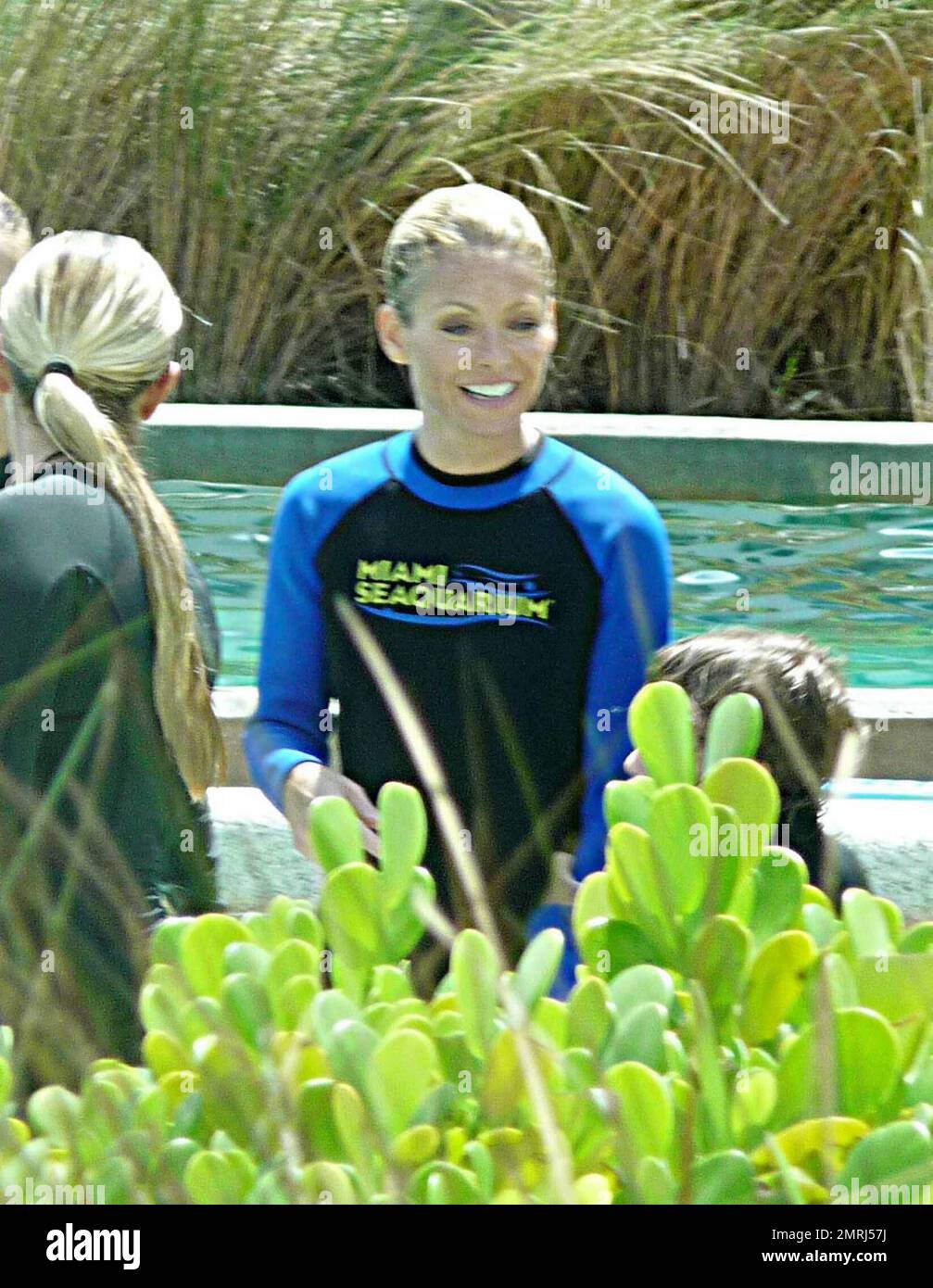 Exclusive!! US TV Show host Kelly Ripa spends a morning at the Miami ...