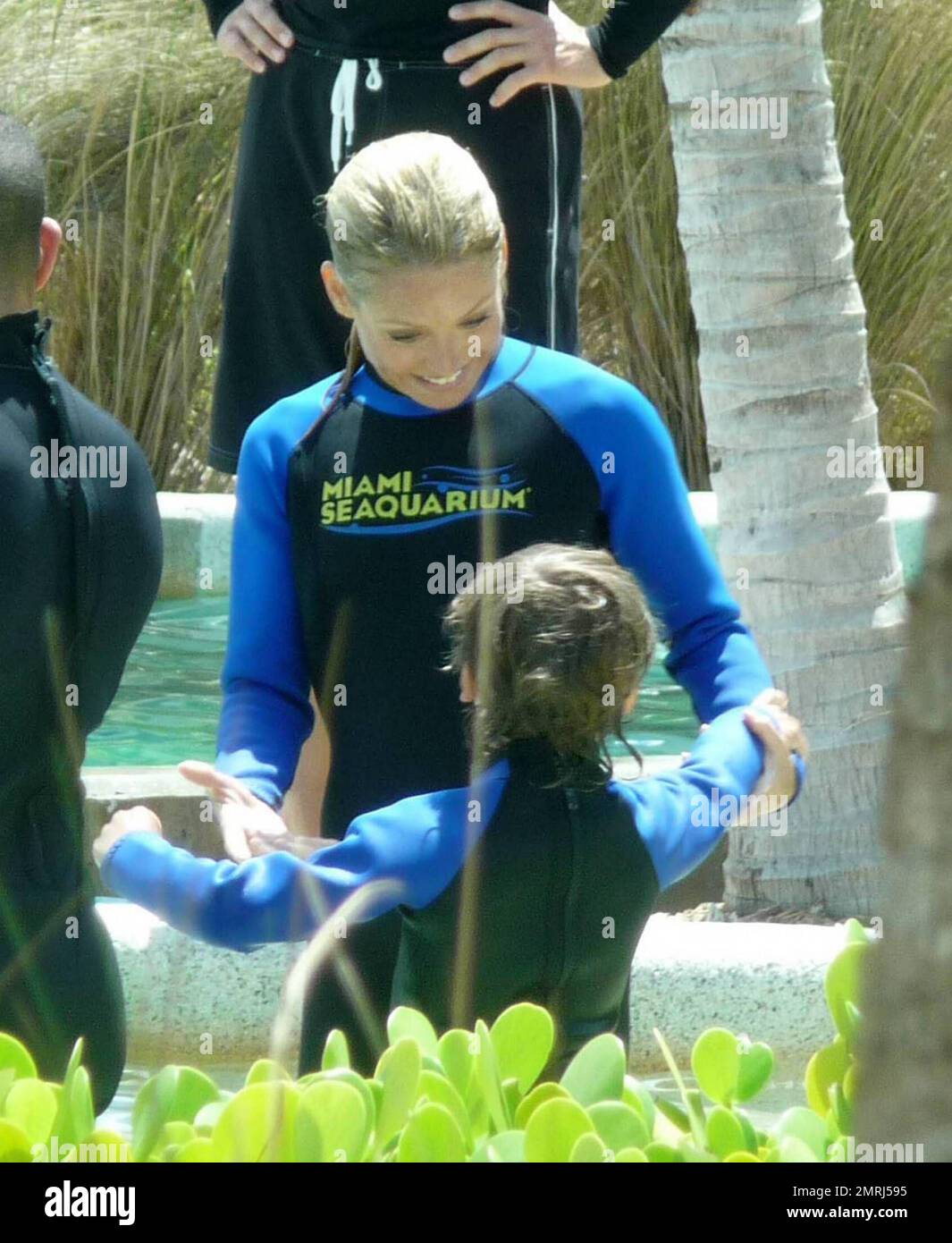 Exclusive!! US TV Show host Kelly Ripa spends a morning at the Miami ...