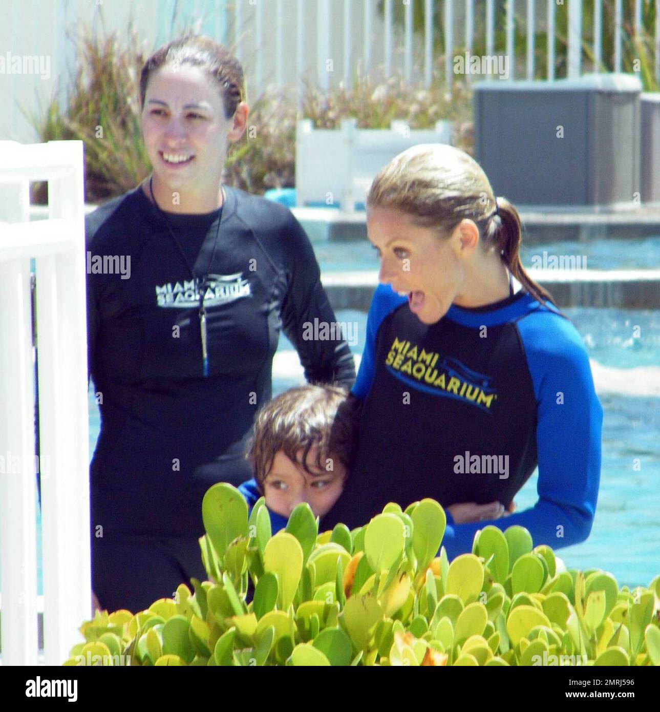 Exclusive!! US TV Show host Kelly Ripa spends a morning at the Miami ...