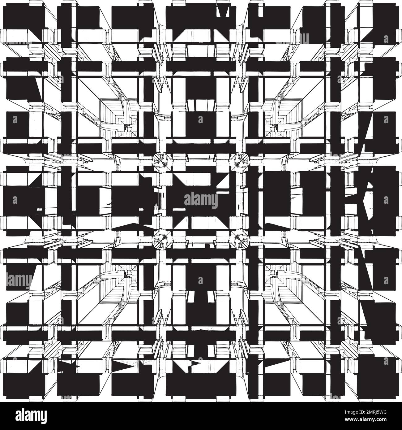 Abstract Urban City Ornamental Building Vector Stock Vector Image & Art ...