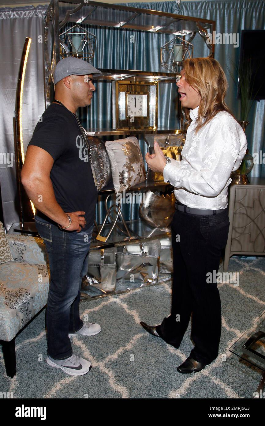 Actor Christopher Jackson, left, and designer Sparkle Josh seen at the ...
