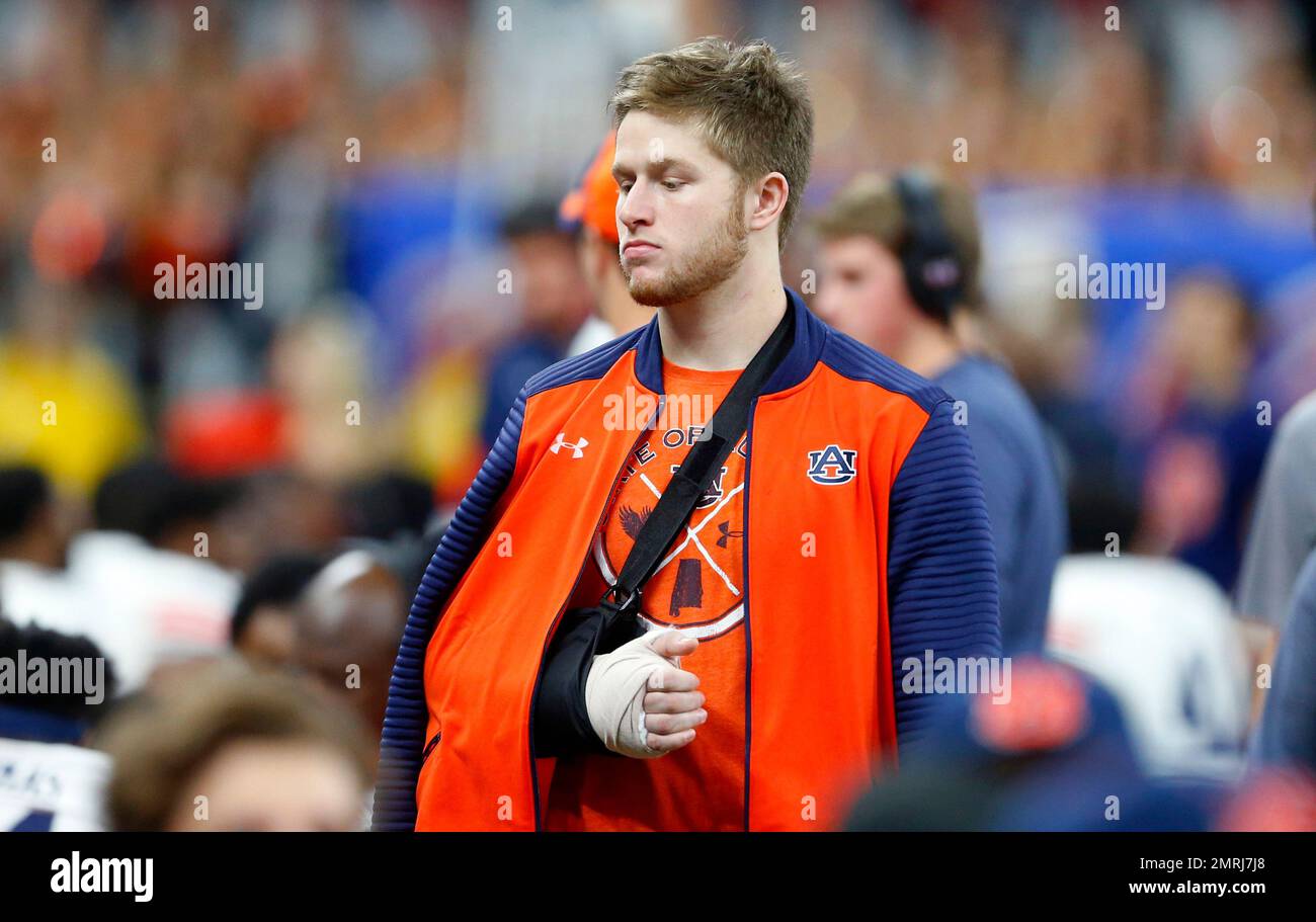 FILE - In this Jan. 2, 2017, file photo, Auburn quarterback Sean White ...
